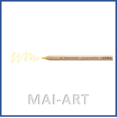 עפרון אנתרופוסופי בודד FARB-RIESEN COLOR GIANTS LYRA Lemon yellow לירה ...