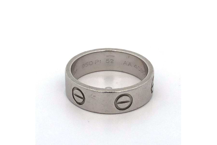 カルティエ ラブリング Pt950 ♯52/約12号 AA4095 の買取実績｜最新相場で高価買取なら『買取大吉』