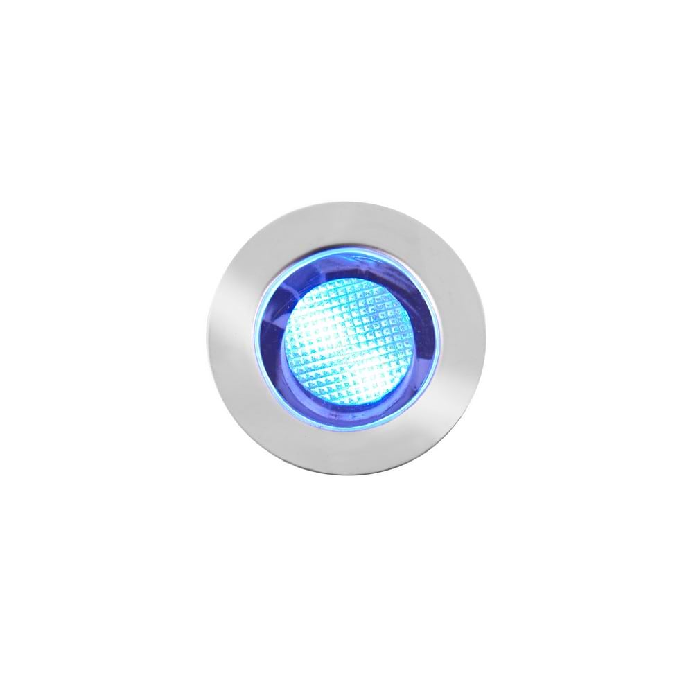 Ikon Round Stainless Steel Blue IP68 Decking Lights - 13890 - Elesi