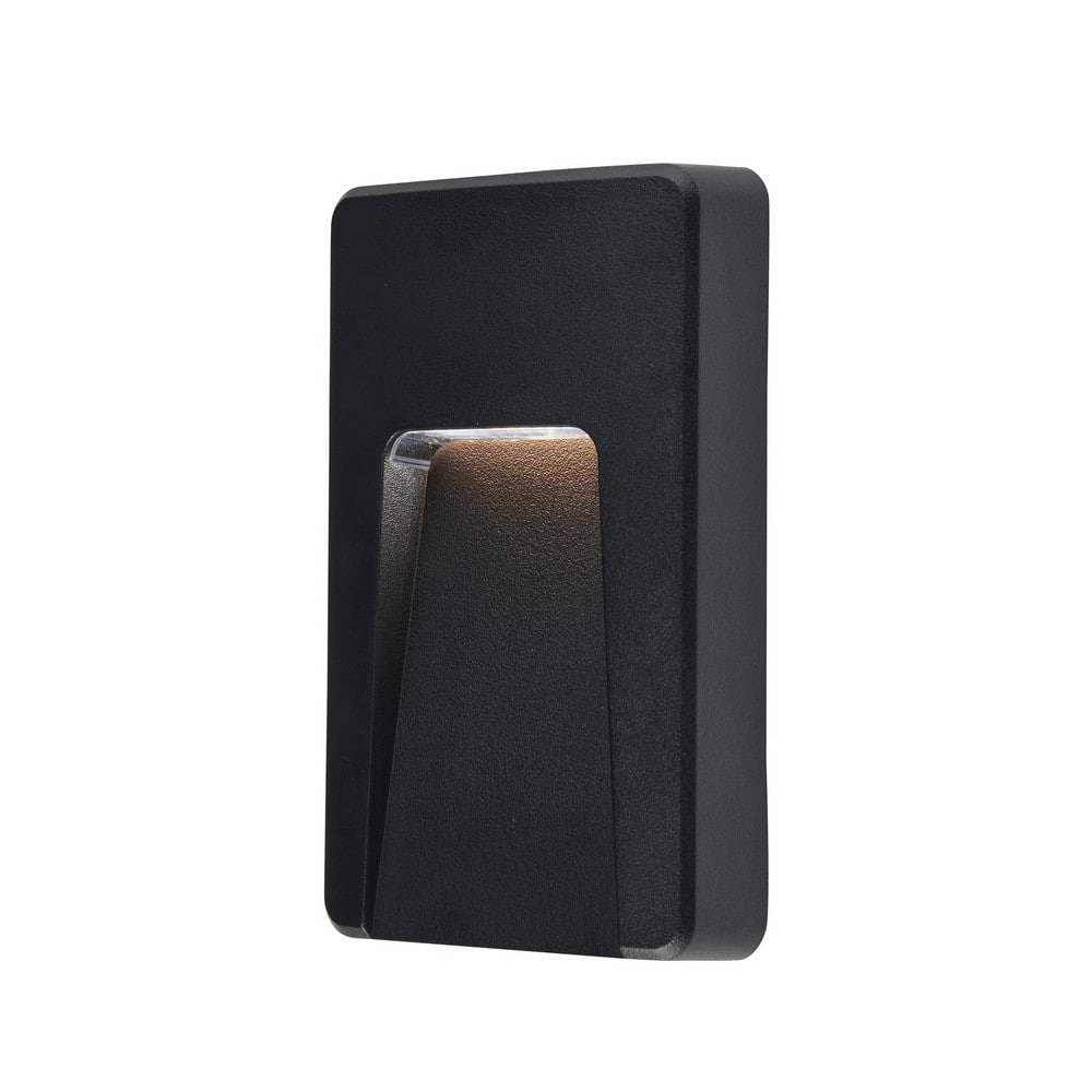 Severus Matt Black CCT vertical indirect IP65 2.8W Exterior Wall Light ...