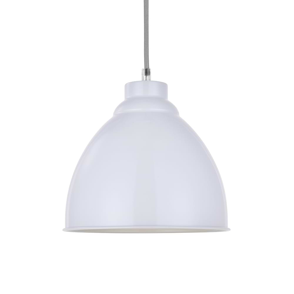 Oxford Vintage Pendant Light Grey Haze - No Chain - Soho Lighting - Elesi