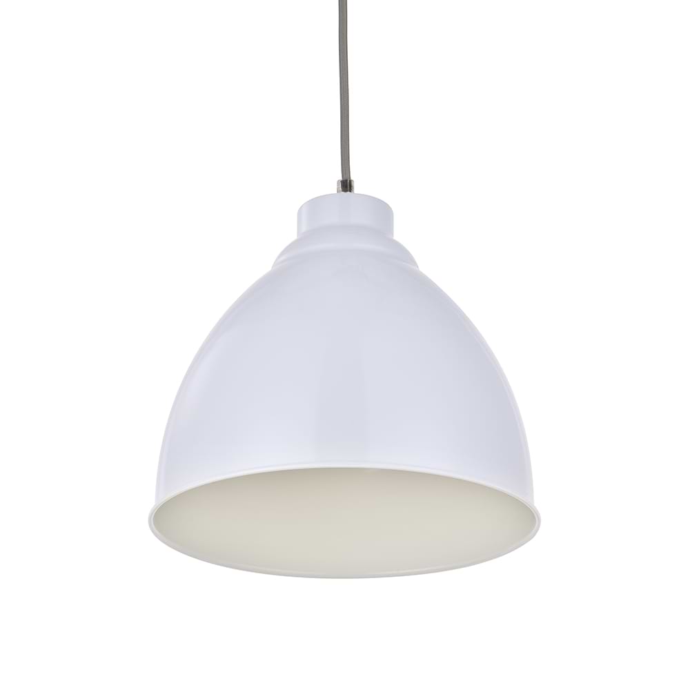 Oxford Vintage Pendant Light Grey Haze - No Chain - Soho Lighting - Elesi