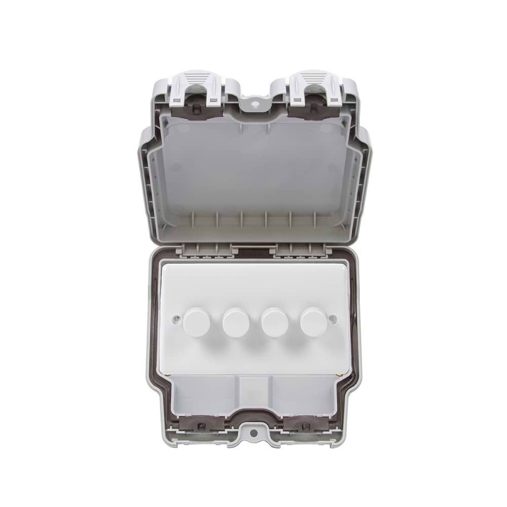4 Gang Outdoor Dimmer Switch for LED Lights - Elesi