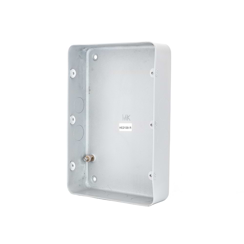 9-12 Gang 40mm Steel Pattress Box (Back Box) - Elesi