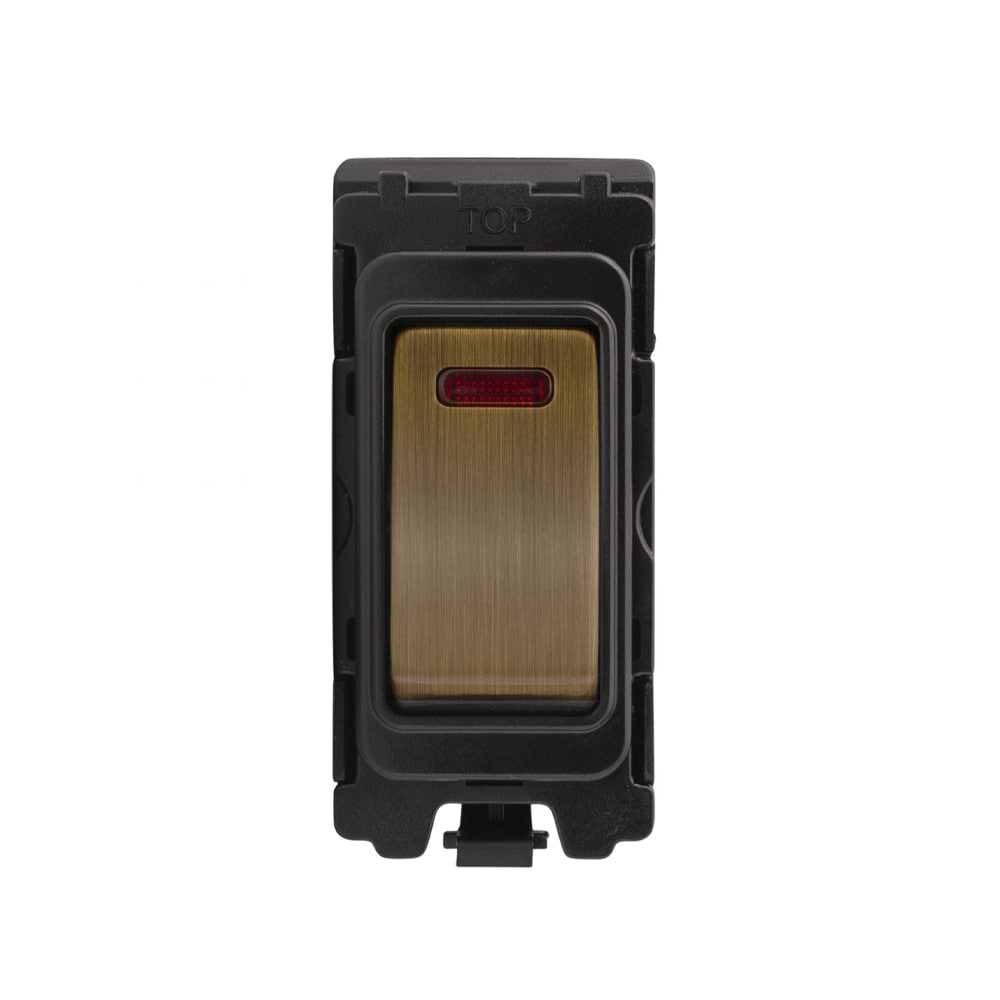 Soho Lighting Antique Brass 20A Double Pole RM-Grid Switch Module with ...