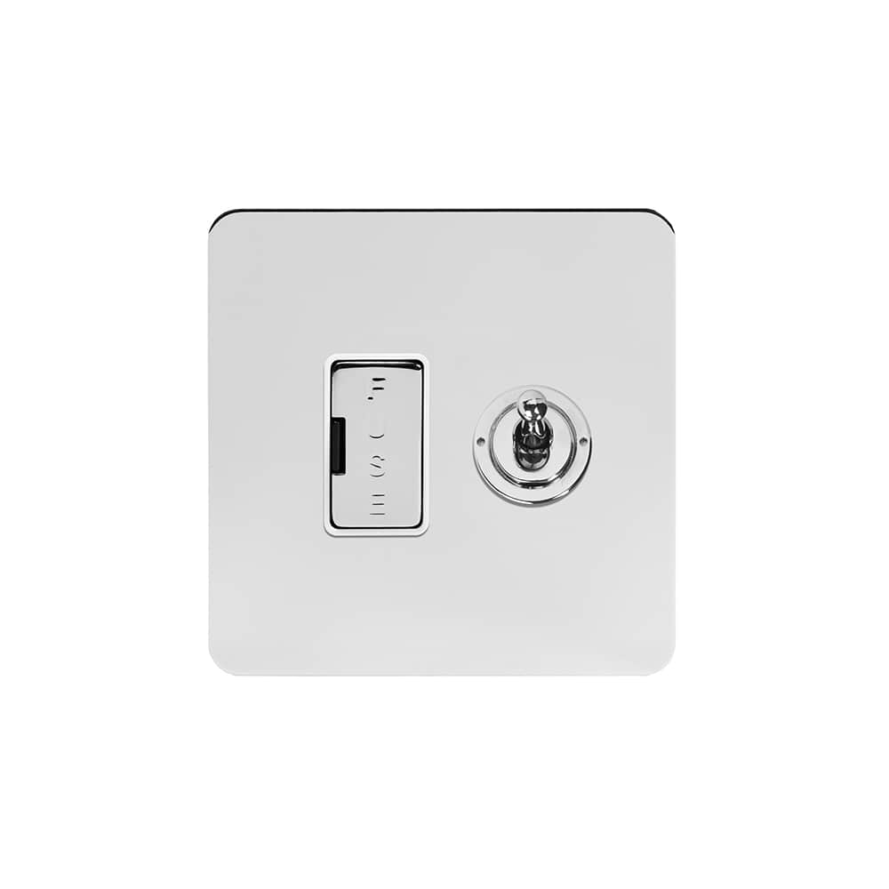 Soho Lighting Polished Chrome Flat Plate Toggle Switched Fused ...