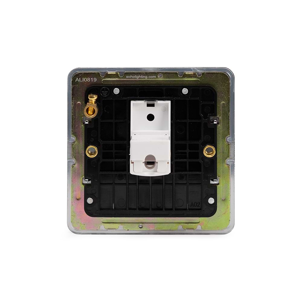 Soho Lighting Polished Chrome Flat Plate 1 Gang Data Socket RJ45 ...