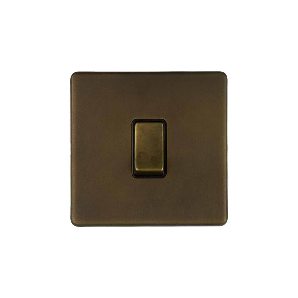 Soho Lighting Vintage Brass 10A 1 Gang Intermediate Switch - Elesi