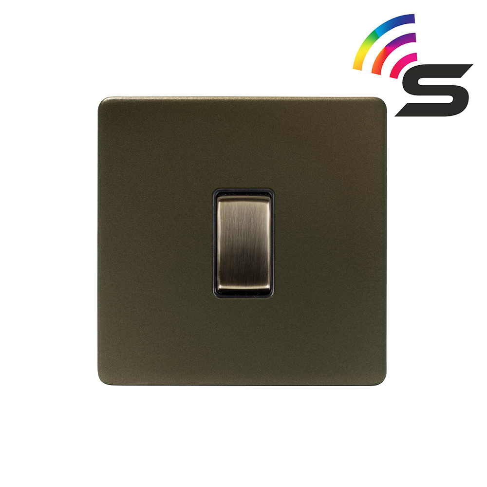 Soho Lighting Bronze 1 Gang 150W Smart Rocker Switch | Smart Home Light ...