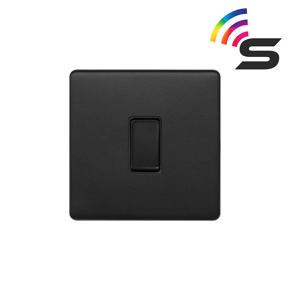 Soho Lighting Matt Black 1 Gang 150W Smart Rocker Switch | Smart Home ...