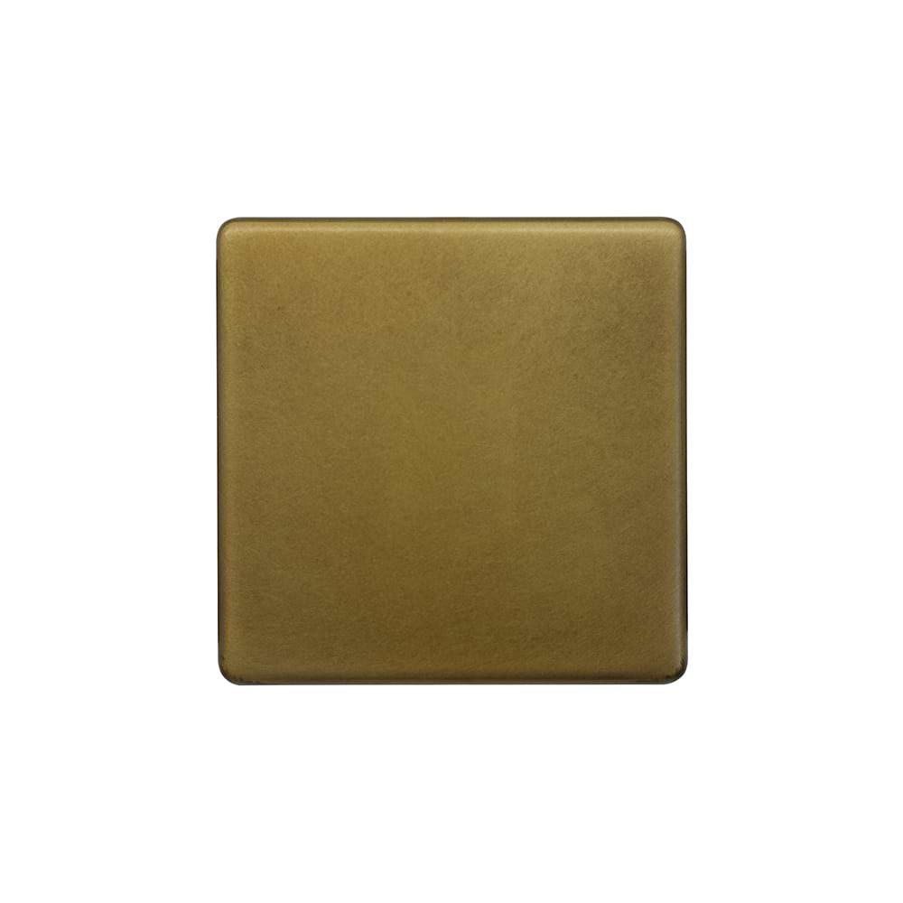 Soho Lighting Old Brass metal Single Blanking Plate - Elesi