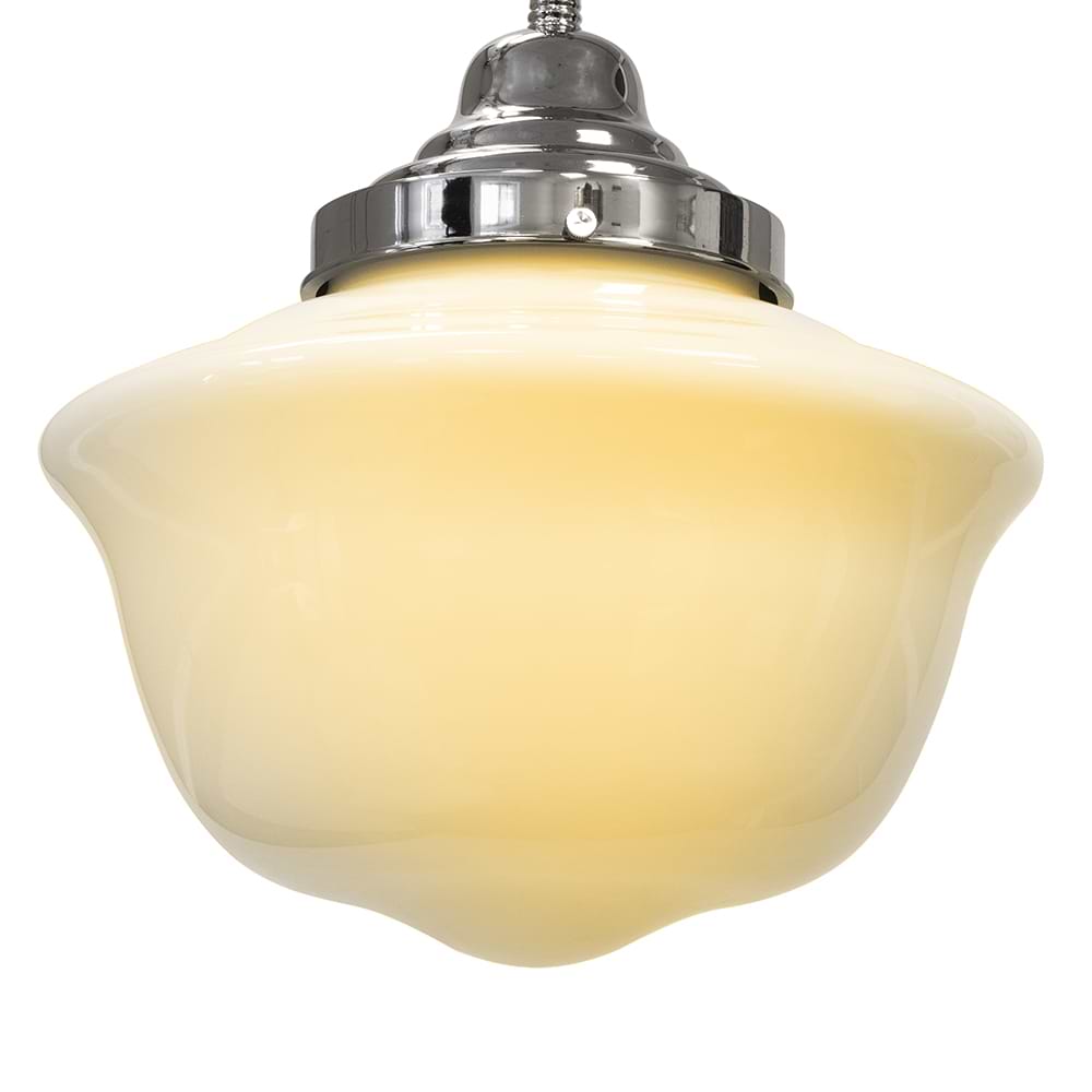 Soho Lighting Frith Nickel Opaque Pendant Light - The Schoolhouse ...