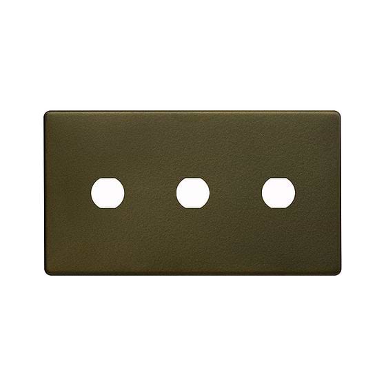 The Eton Collection 3 Gang CM Circular Module Grid Switch Plate - The ...