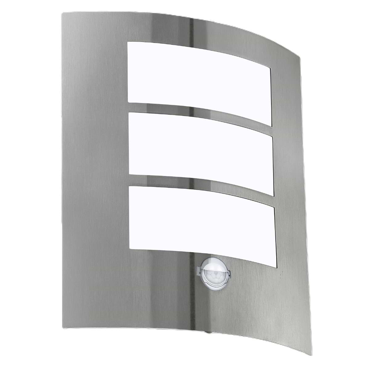 Stainless Steel Outdoor Wall Light with Sensor IP44 | Eglo - Elesi