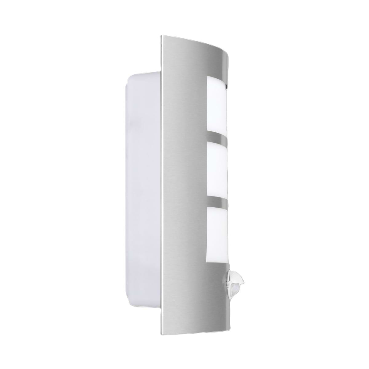 Stainless Steel Outdoor Wall Light with Sensor IP44 | Eglo - Elesi