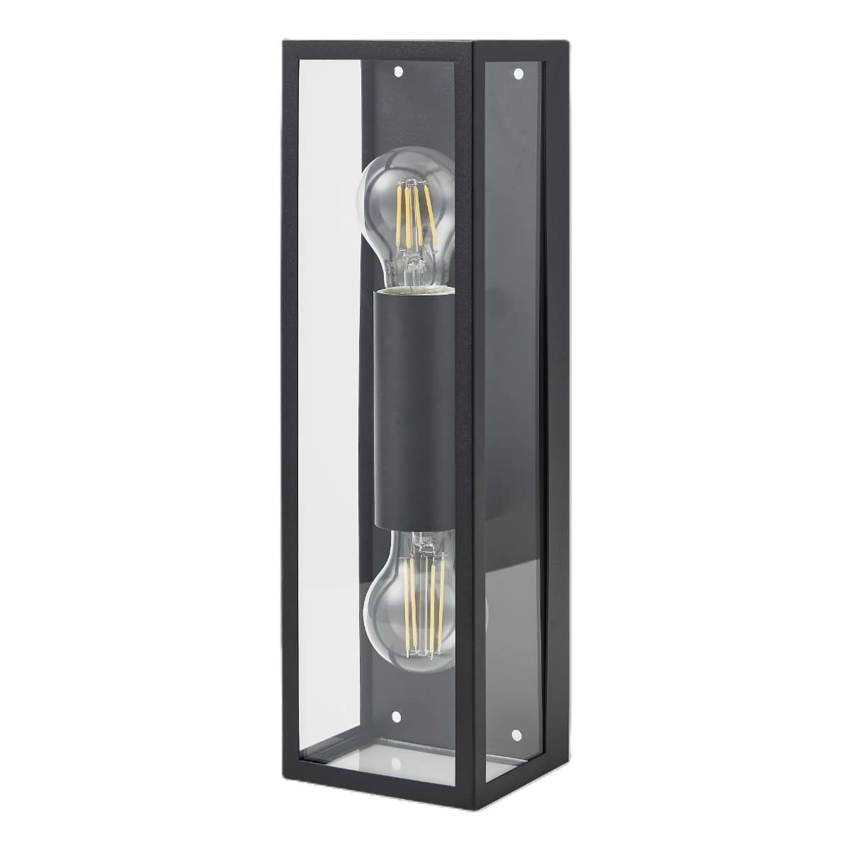 Eglo Amezola Double Black E27 Wall Light IP44 - Elesi