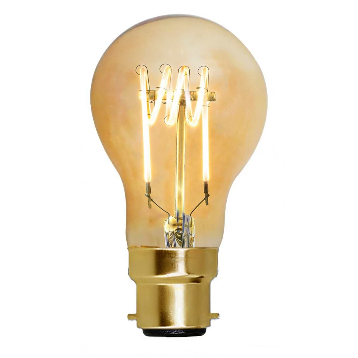 Soho Lighting B22 Amber GLS A60 LED Light Bulb | Soho Lighting - Elesi