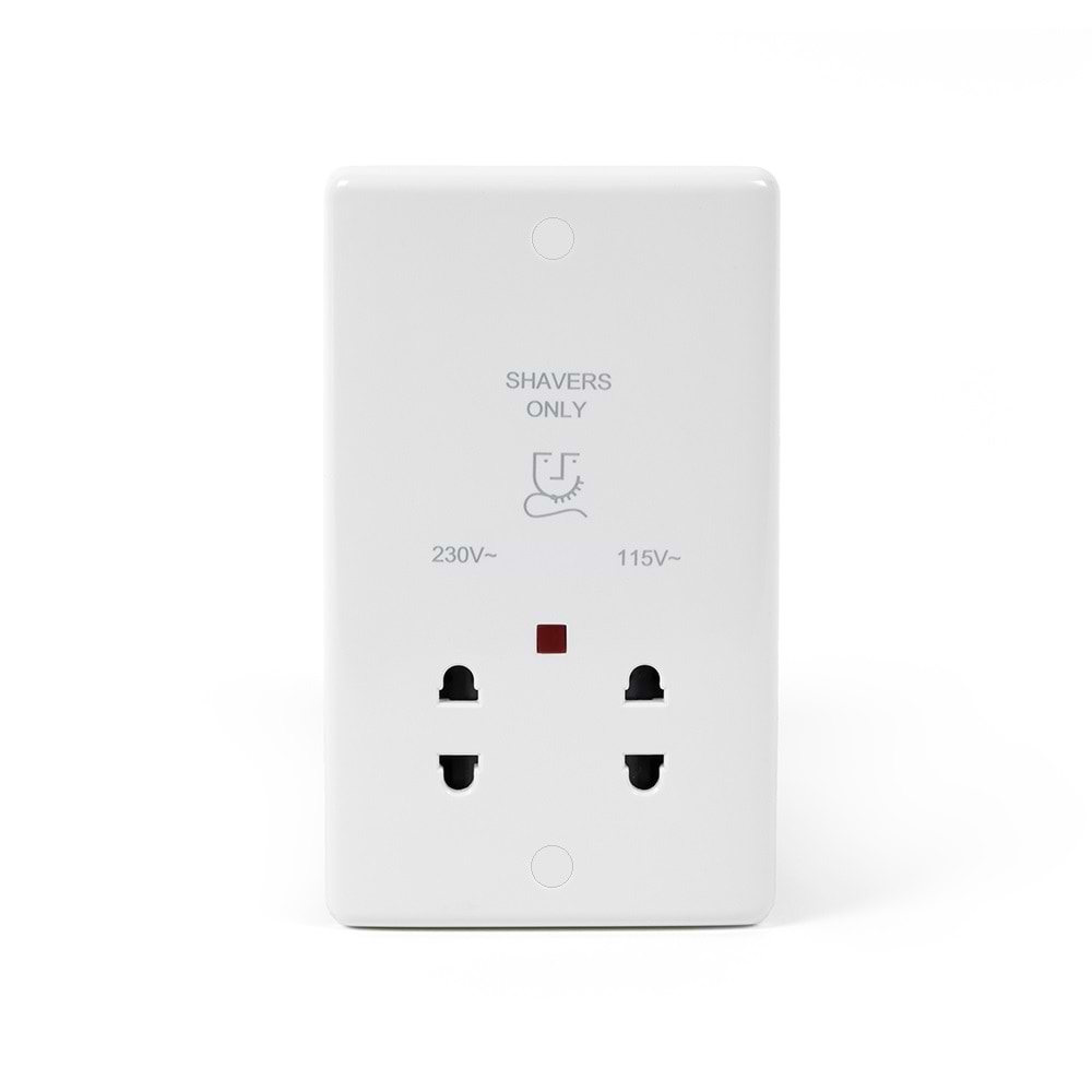 toothbrush and shaver socket