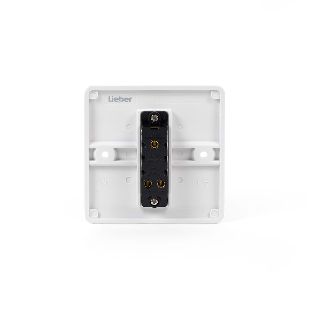 white single light switch | White Plastic 10A 1 Gang 2 Way Switch - Elesi