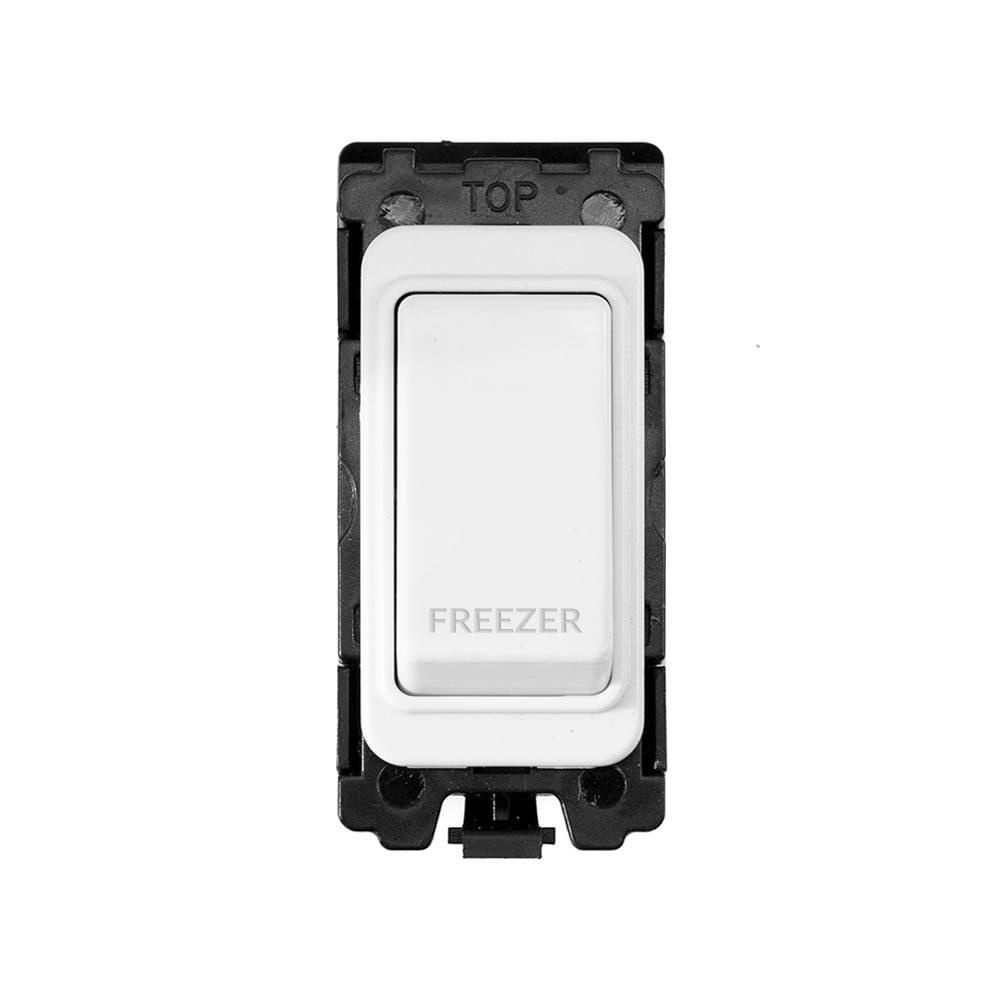 Soho Lighting White Metal 20A Double Pole 'Freezer' RM-Grid Switch ...