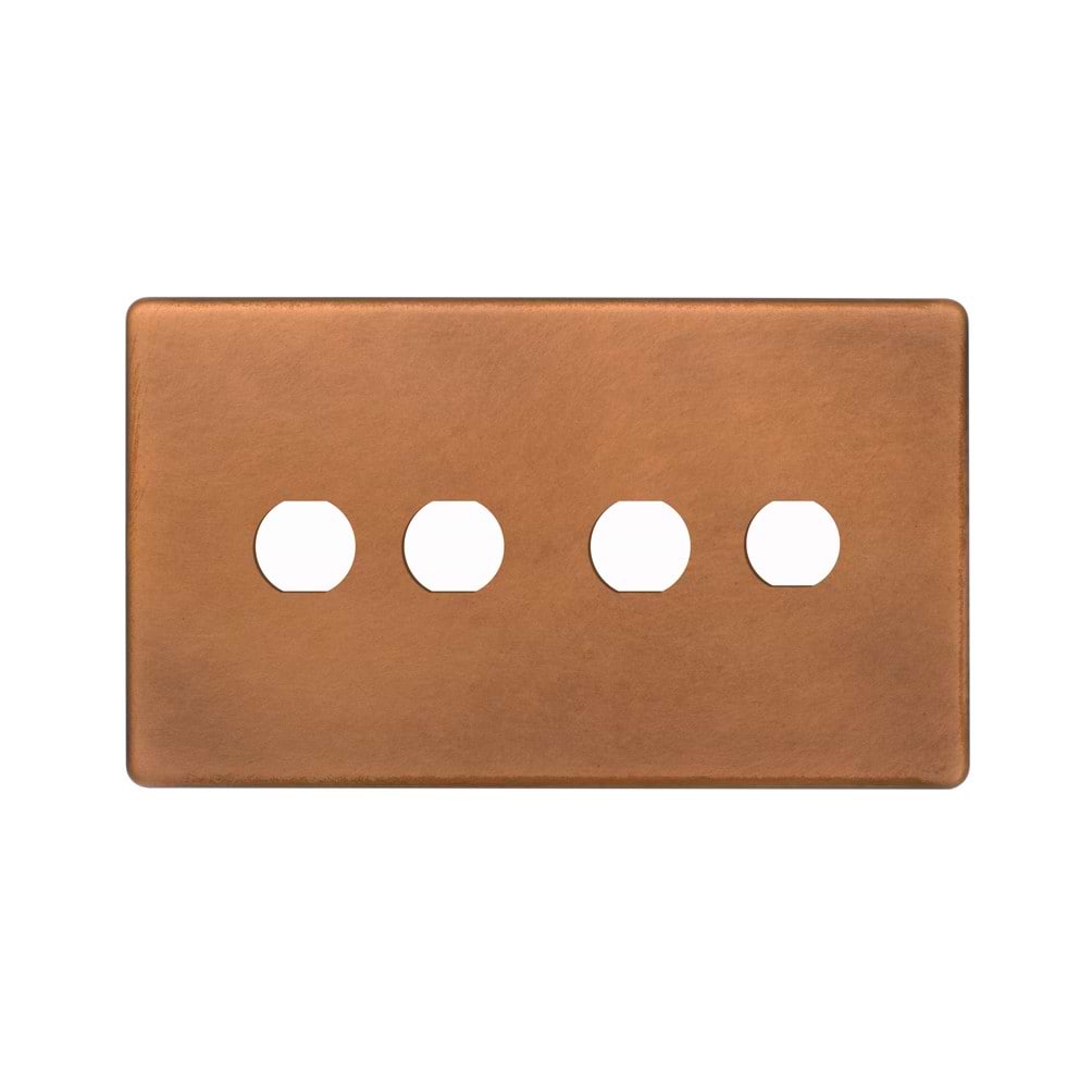 Antique Copper Grid Plate | Antique Copper Circular Module Grid Switch ...