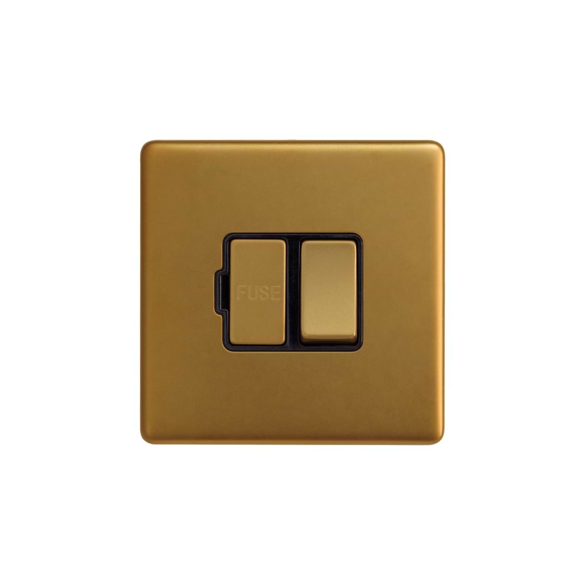 Soho Lighting Old Brass 13A Double Pole Switched Fused Connection Unit ...