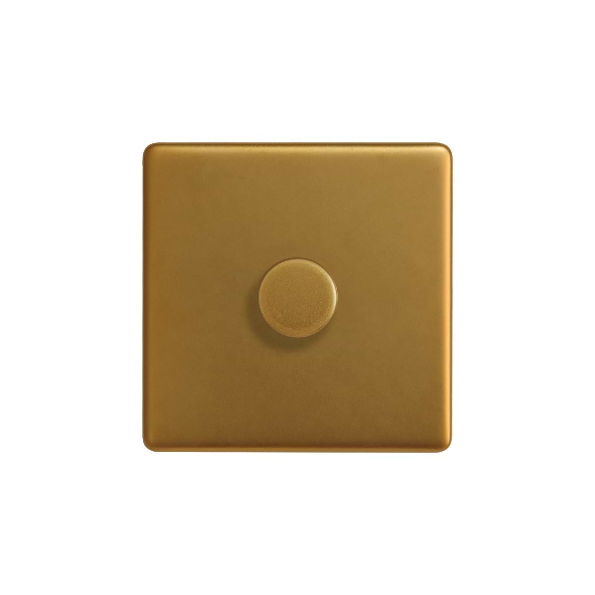 Soho Lighting Antique Gold 1 Gang 250W LED Multi-Way Dimmer Switch - Elesi