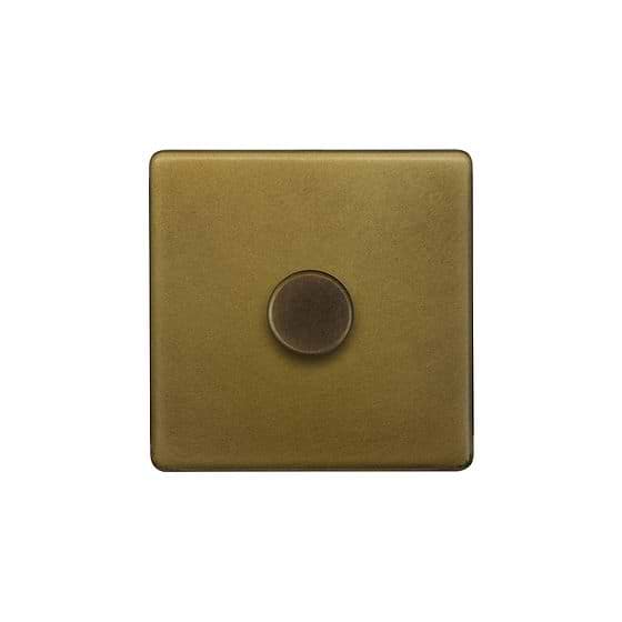 Soho Lighting Old Brass 1 Gang 250W LED Intermediate Dimmer Switch - Elesi