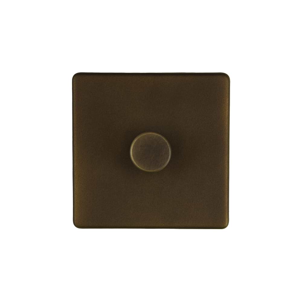 Soho Lighting Vintage Brass 1 Gang 250W LED Intermediate Dimmer Switch ...