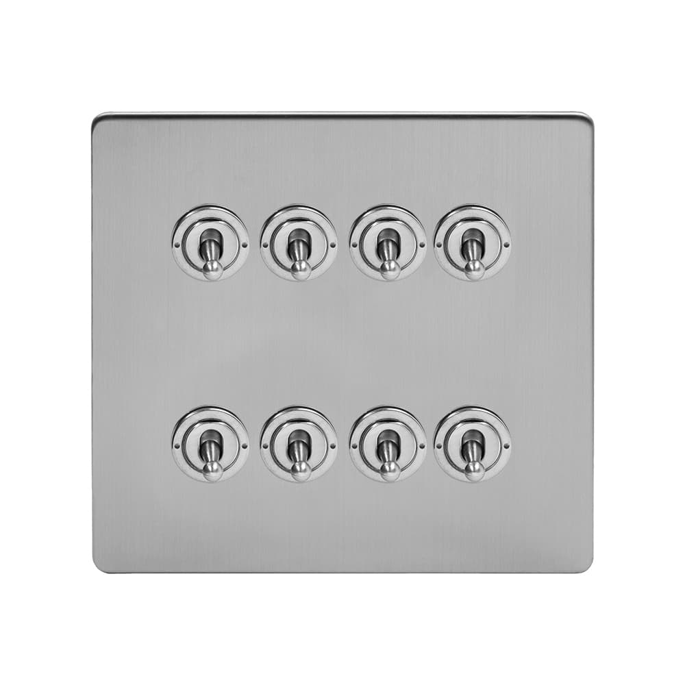 toggle light switch chrome
