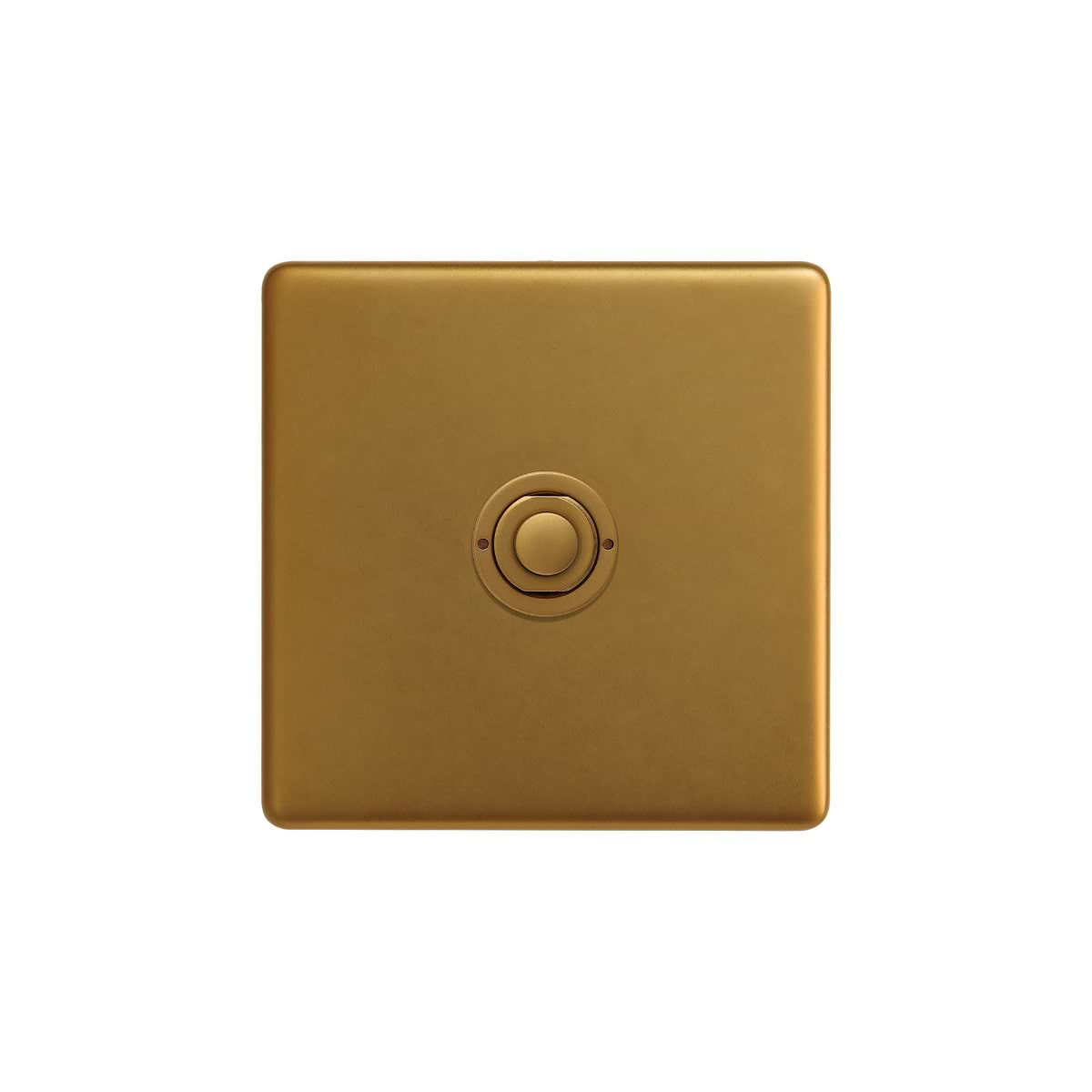 Antique Gold 1 Gang 2 Way Retractive Push Button Switch | Soho - Elesi