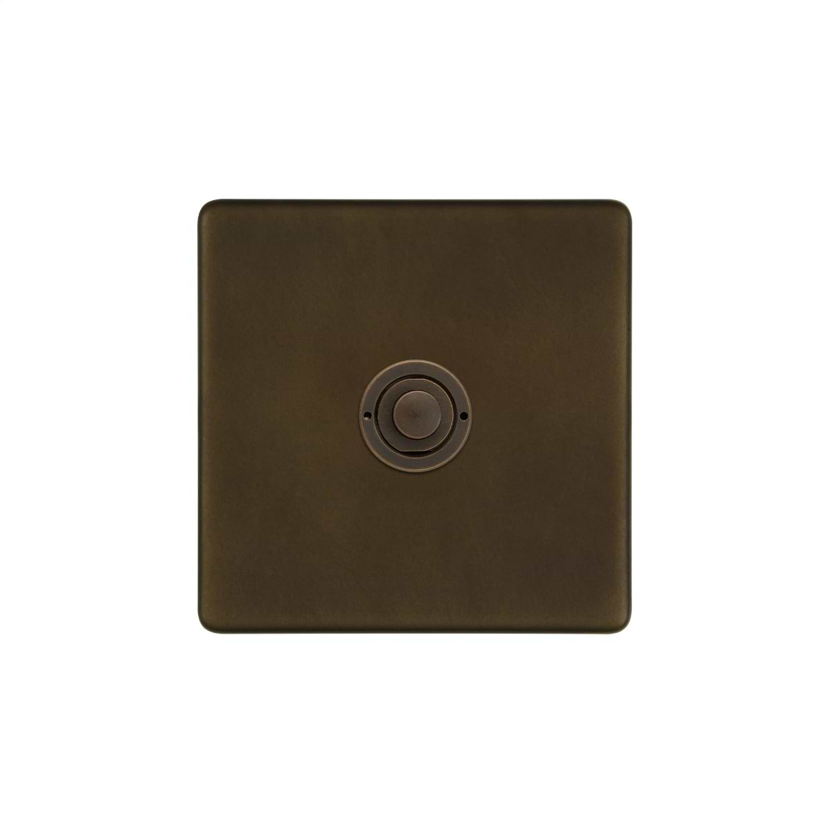 Vintage Brass 1 Gang 6A 2 Way Retractive Push Button Switch | Soho - Elesi
