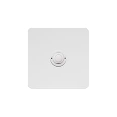 White Metal 1 Gang 6A 2 Way Retractive Push Button Switch | Soho - Elesi