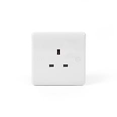 White single unswitched socket | 13A UK Wall Socket | Home Electrical ...