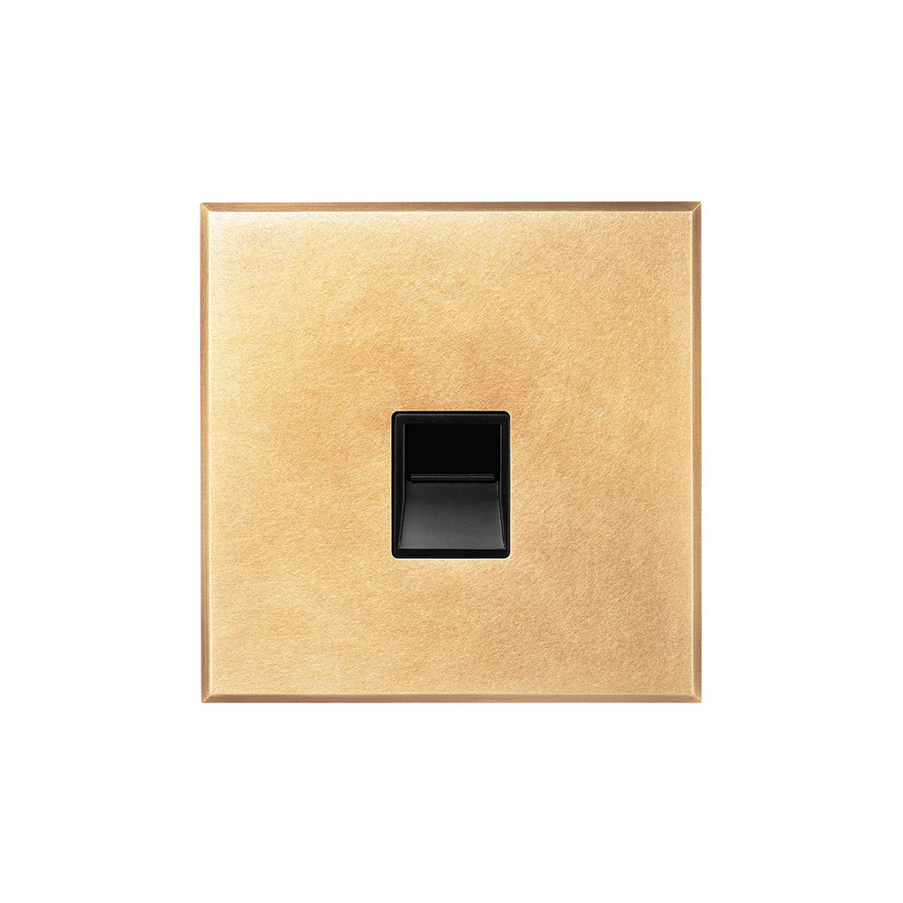 Soho Lighting Natural Brass 1 Gang BT Master Telephone Socket with ...