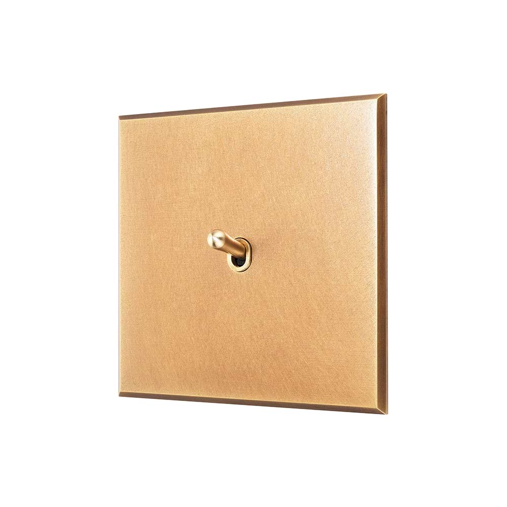 Soho Lighting Natural Brass 1 Gang 20A 2 Way Retractive Switch with ...