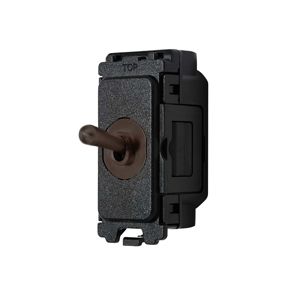 Soho Lighting Bronze 20A Double Pole TM-Grid Toggle Switch Module - Elesi