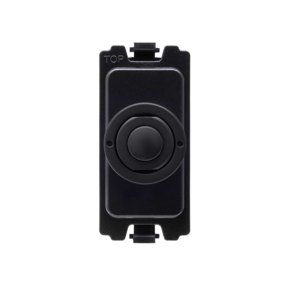 Soho Lighting Matt Black 6A 2 Way Push Button CM Grid Module Switch ...