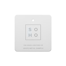 Soho Metal Finish Sample White Metal | Soho Lighting - The Soho ...