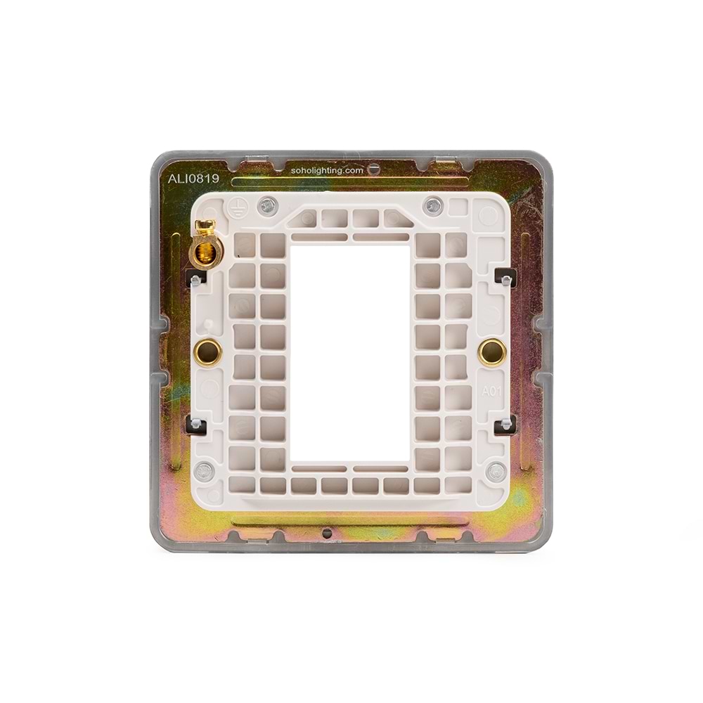 The Eldon Collection Flat Plate White Metal Single Data Plate 1 Module ...