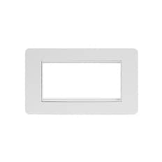 The Eldon Collection Flat Plate White Metal Double Data Plate 4 Module ...