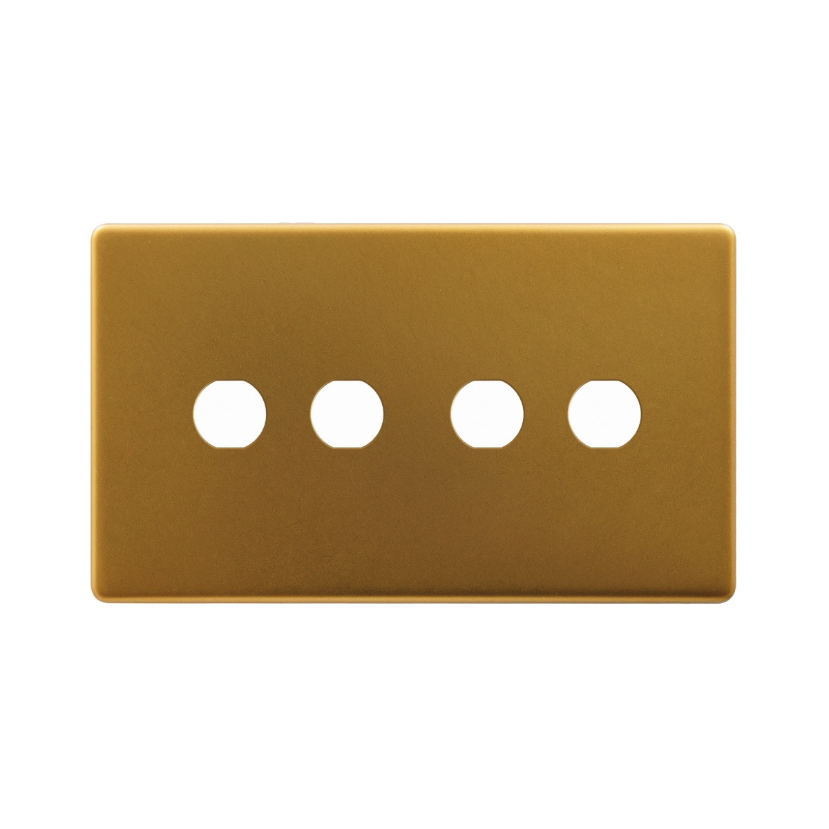 Soho Lighting Antique Gold 4 Gang CM Circular Module Grid Switch Plate ...