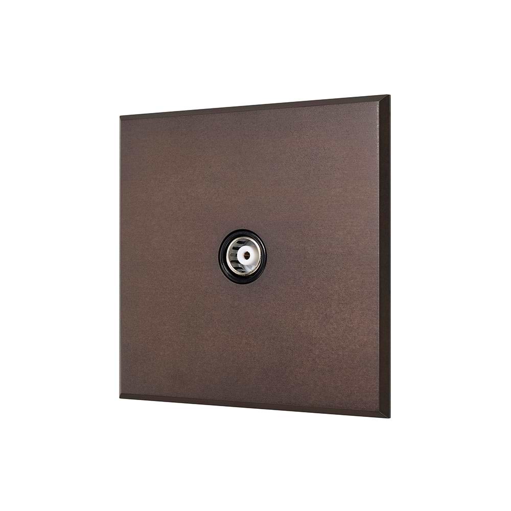 Soho Lighting Heritage Bronze 1 Gang Coaxial TV Aerial Socket with ...