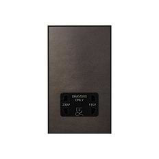 Soho Lighting Heritage Bronze 230V/115V Dual Voltage Shaver Socket with ...