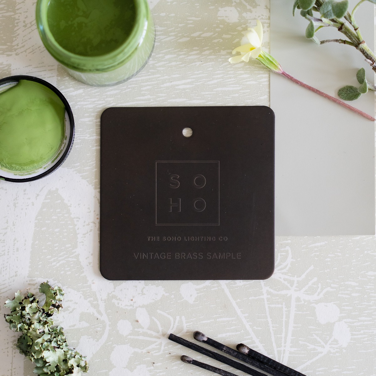 Soho Metal Finish Sample Vintage Brass | Soho Lighting - The Soho ...