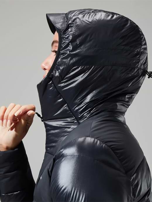 Begrhaus Women's Arkos Reflective Down Jacket Black/Black