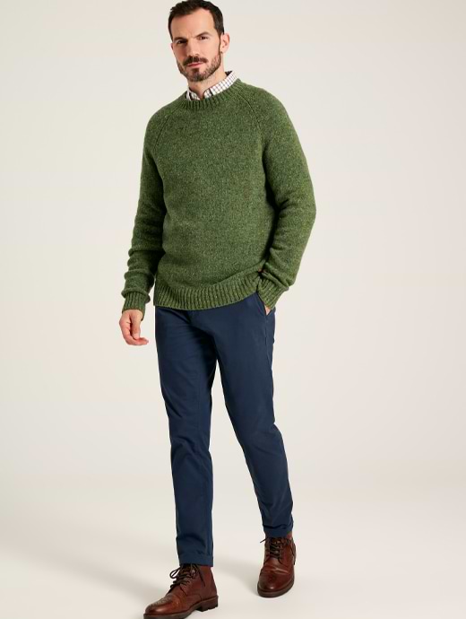 Joules Men's Glenbay Crew Neck Jumper Green