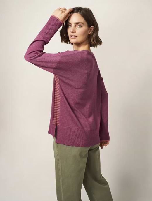 White Stuff Women's Olive Jumper Bright Pink