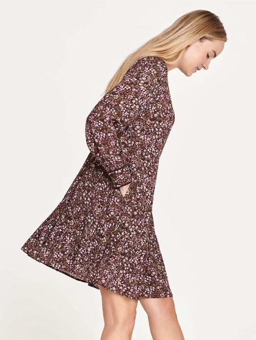 Thought Women's Lilith Lenzing EcoVera Dress Chocolate Brown