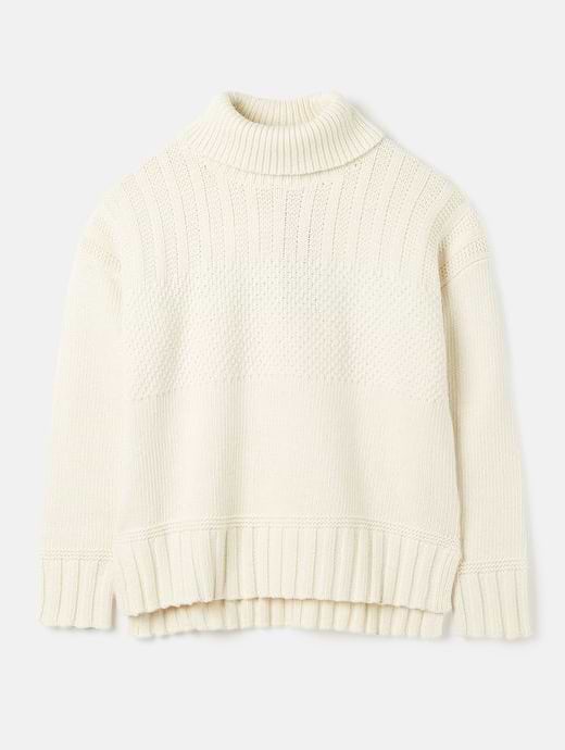 Joules Women's Joyce Roll Neck Jumper Buttermilk